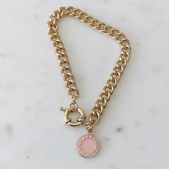 Marc By Marc Jacobs | Jewelry | Marc Jacobs Pink Chain Bracelet | Poshmark